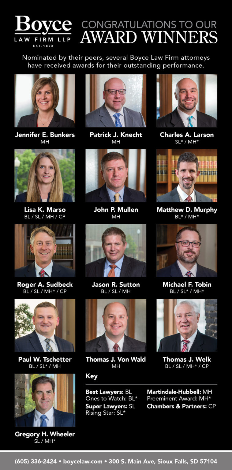 Boyce Law Firm is Proud to Announce their 2021 Award Winners - Boyce ...
